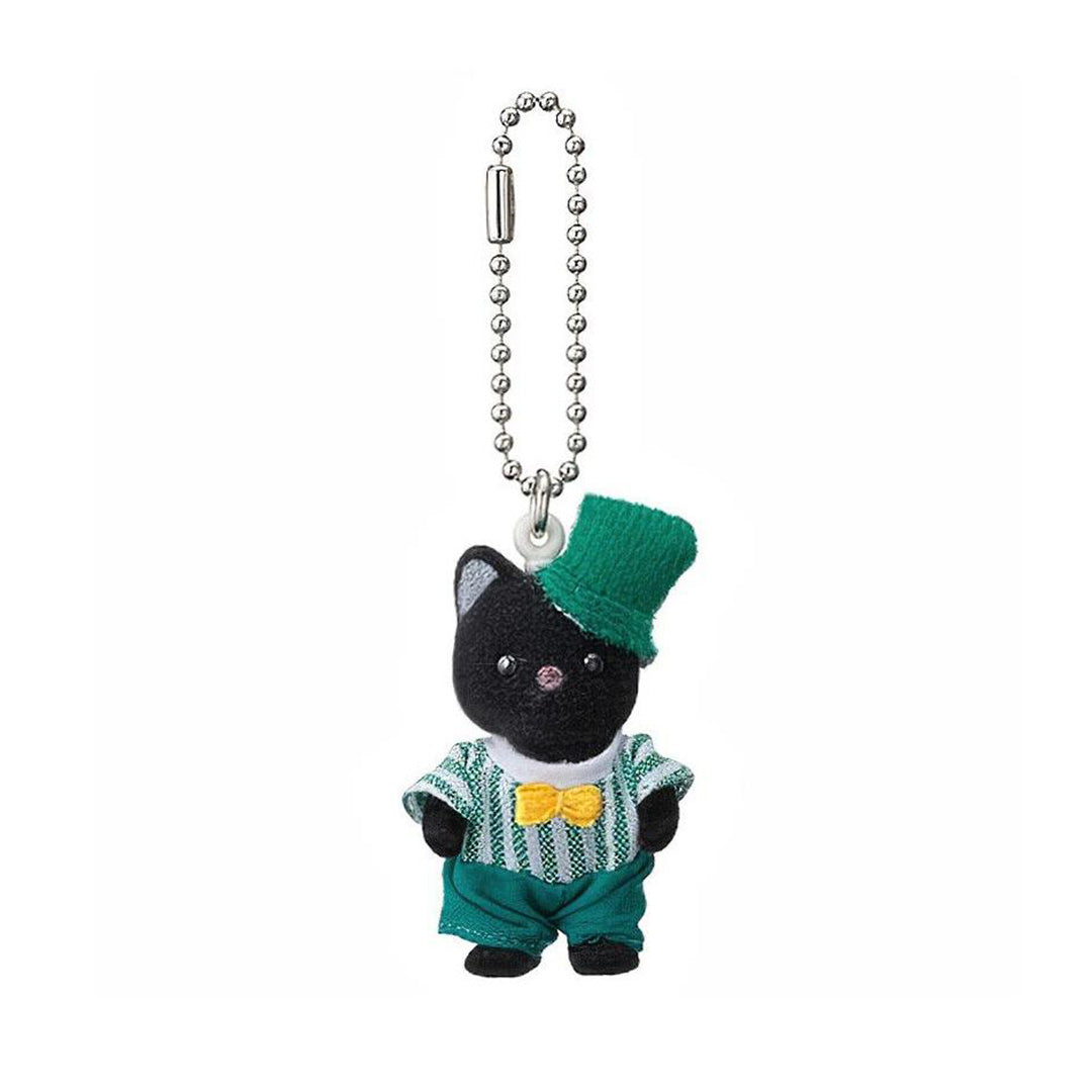 Sylvanian Families Tuxedo Cat Baby Emerald Green Keychain – MYFUNITY