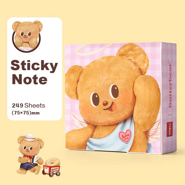 Butterbear Stationery Sticky note (249 Sheets) – MYFUNITY